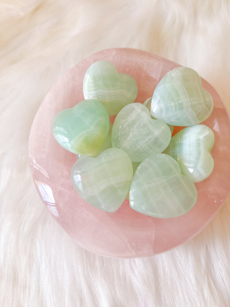 Mini Caribbean Calcite Heart