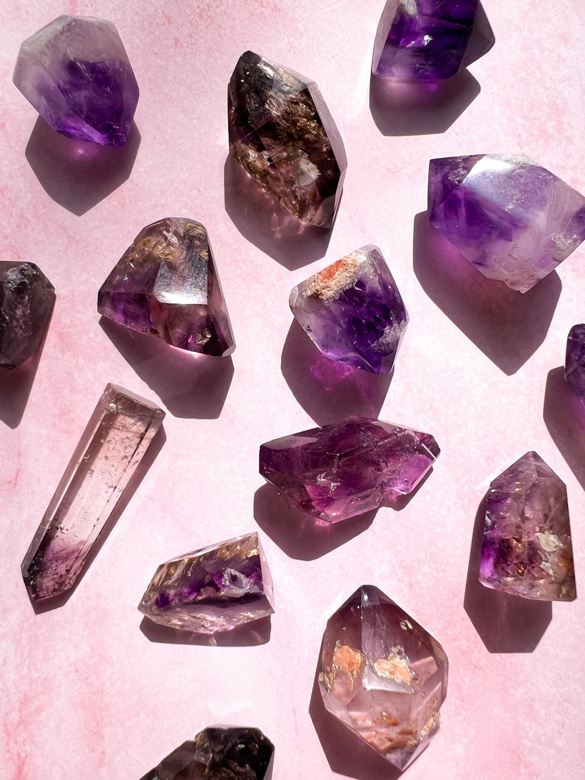 Mini Phantom Amethyst with Inclusions